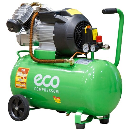 Компрессор Eco AE-502-3 (440 л/мин, 8 атм, коаксиальный, масляный, ресив. 50 л, 220 В, 2.20 кВт)