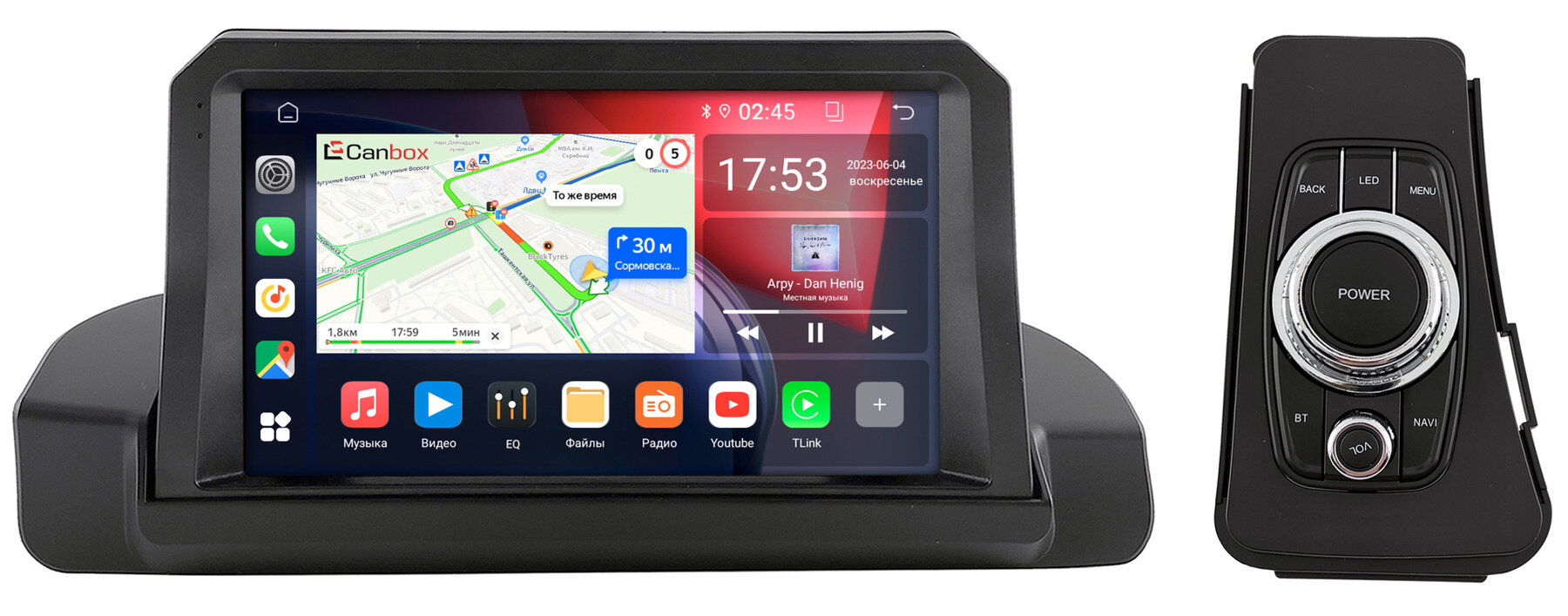 Штатная магнитола BMW 3 (E90, E91, E92, E93) 2004-2013 (авто без цветного экрана) Canbox GT9-6290 2/32 Android 10 (IPS, DSP, CarPlay)