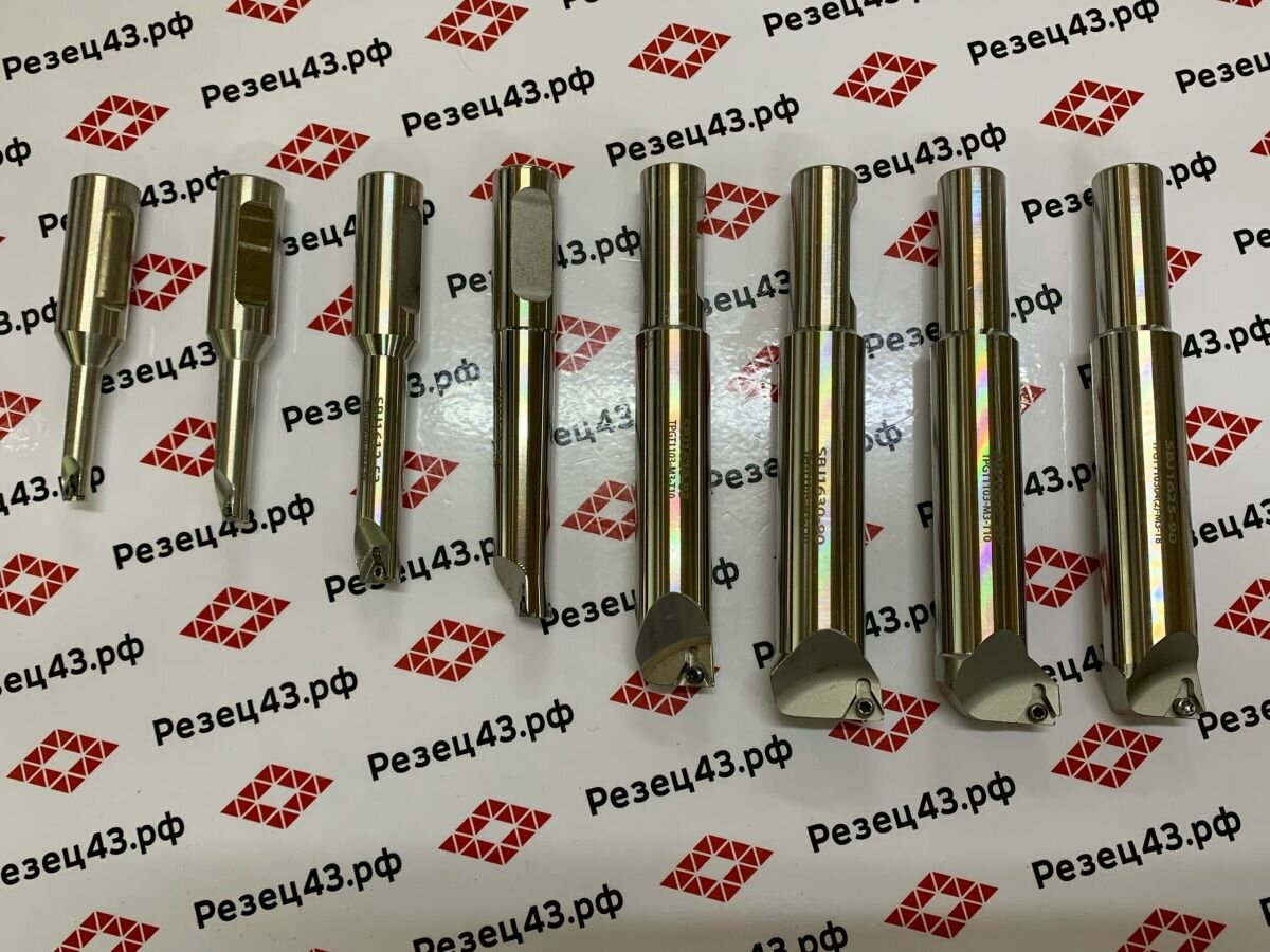 Комплект расточных резцов (державок) SBJ16 под сменные пластины, 8 штук