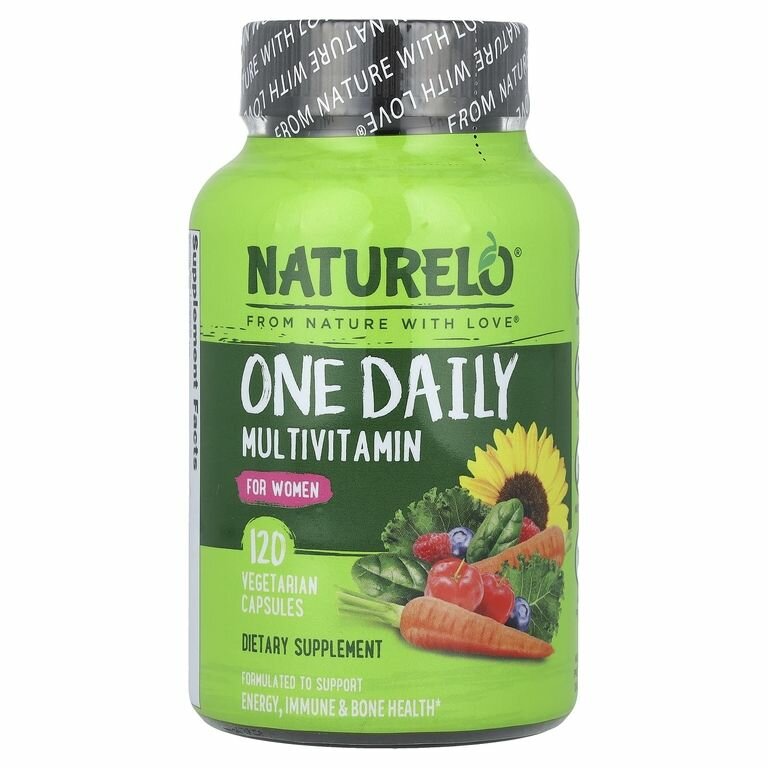 NATURELO, One Daily, мультивитамины для женщин, для ежедневного применения, 120 капсул