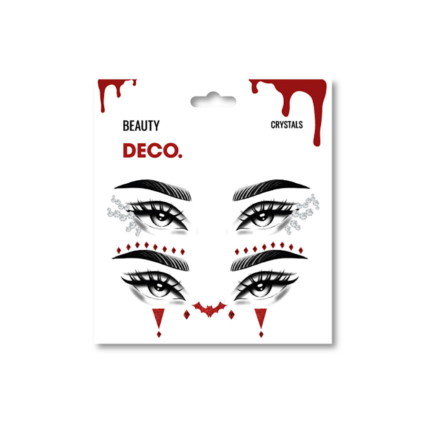 Кристаллы для лица и тела DECO. SCARY by Miami Tattoos (Bat Look)