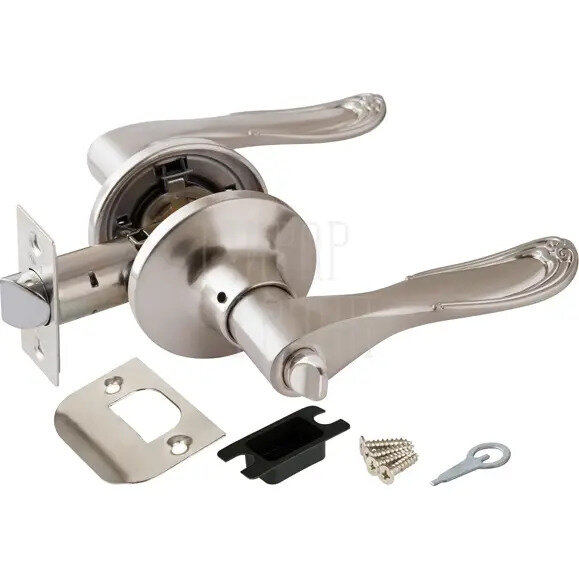 Дверная ручка-защелка Punto (Пунто) DK630 (фик.) никель