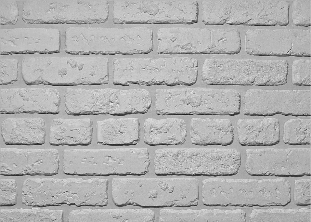 Декоративный Кирпич Русский Камень Выветренный Светло-Серый Артикул 05.23 Ш19.5хВ6 см 1м2.