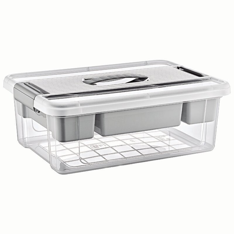 Органайзер для вещей - контейнер HobbyLife StorMax 12 л, с разделителем на 4 отсека