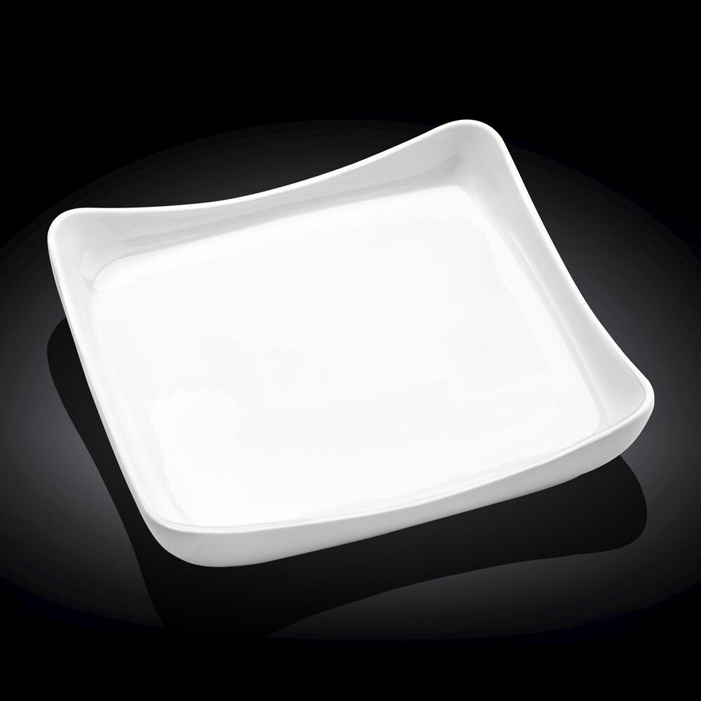 Блюдо Surge квадратное 25,5x25,5 см. (поднятые углы). Wilmax