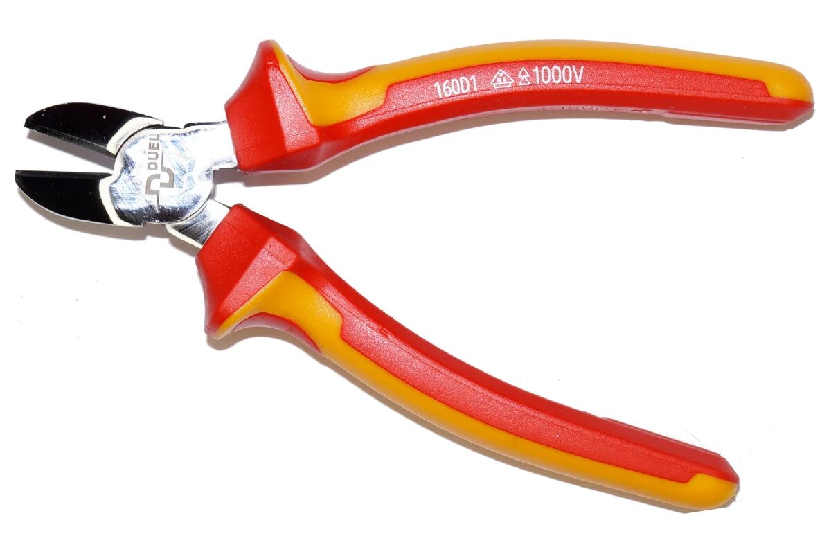 DUEL Диэлектрические бокорезы 1000 В 160 мм DE12-18-0160 для электромонтажных работ