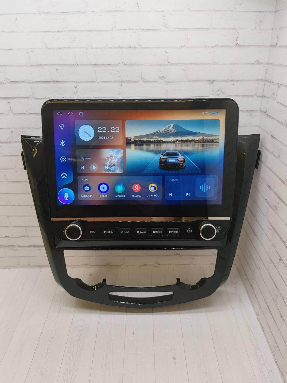 Магнитола андроид с крутилками для Nissan Qashkai-2 2014-22г/ 4+64гб/Android-Auto/CarPlay