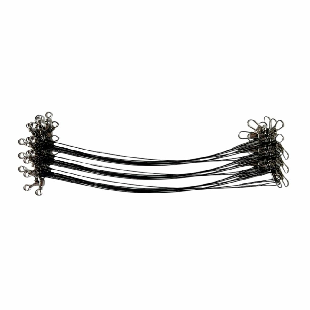 Стальные поводки для рыбалки, Черный - 30cm