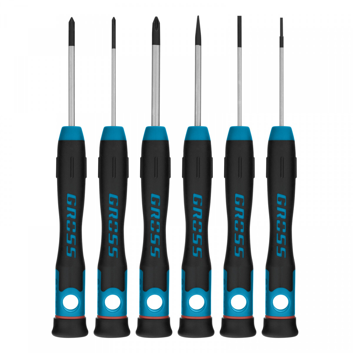 Набор отвёрток для точных работ GROSS, 6 штук