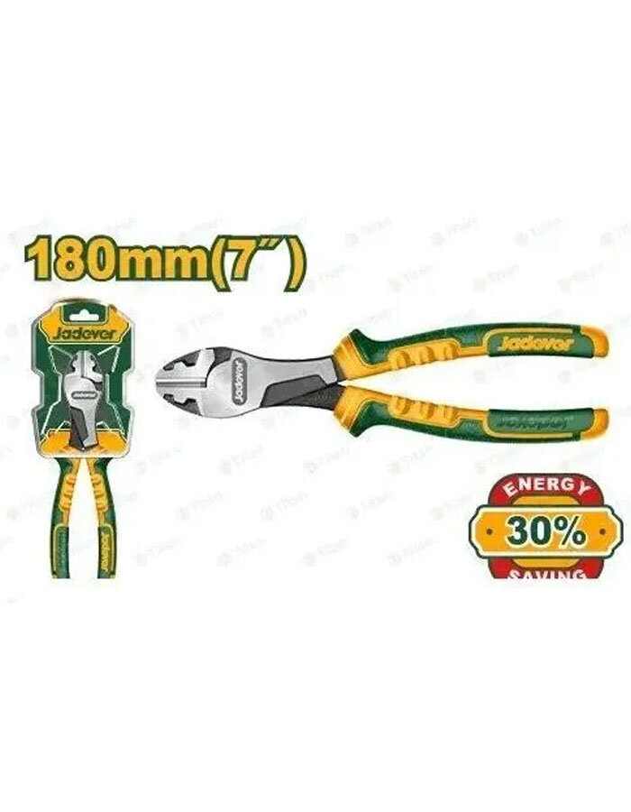 Кусачки боковые с увеличенным рычагом усиленные 7"/180мм Jadever