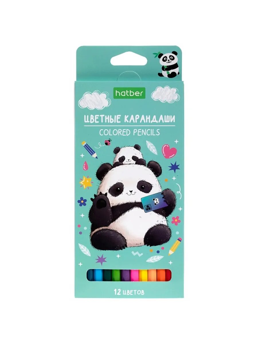 Цветные карандаши 12 цветов