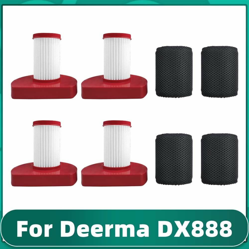 Подходит для ( Deerma DX300 / DX888 ) HEPA-фильтр, запасные части и аксессуары для ручного пылесоса.