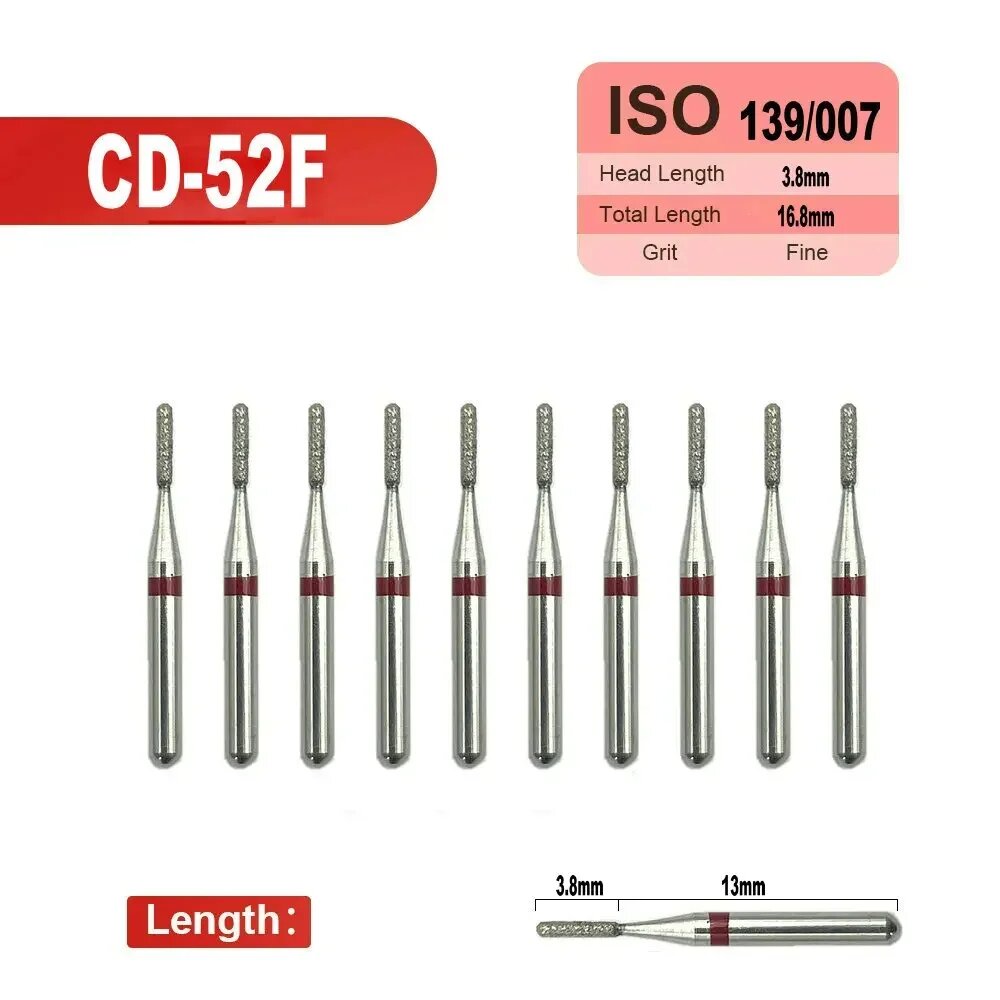 Стоматологические боры HussanDental CD-52F, 1.6 мм, Fine