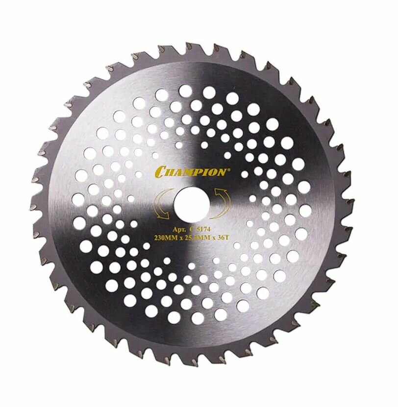 Нож с зубцами из твердого сплава Champion Dragon 36/230/25,4 для Echo SRM-2305SI, SRM-2655SI C5174