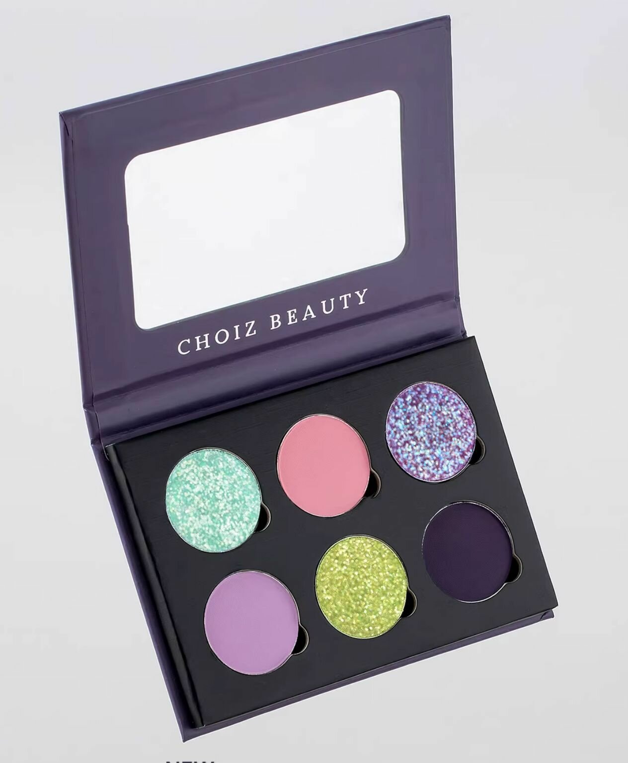 CHOIZ BEAUTY Насекомое- 6-цветная палитра теней-хамелеонов для век с поляризованными блестками Night Star River Palette