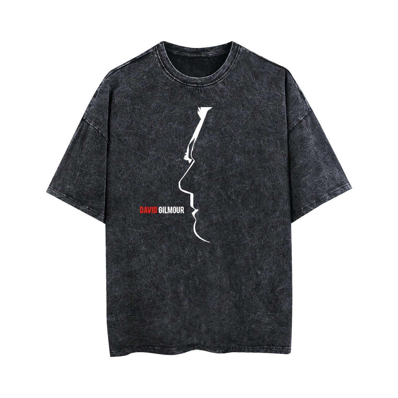 Ретро-футболка David Gilmour Live 2016 Черный ретро-костюм с коротким рукавом