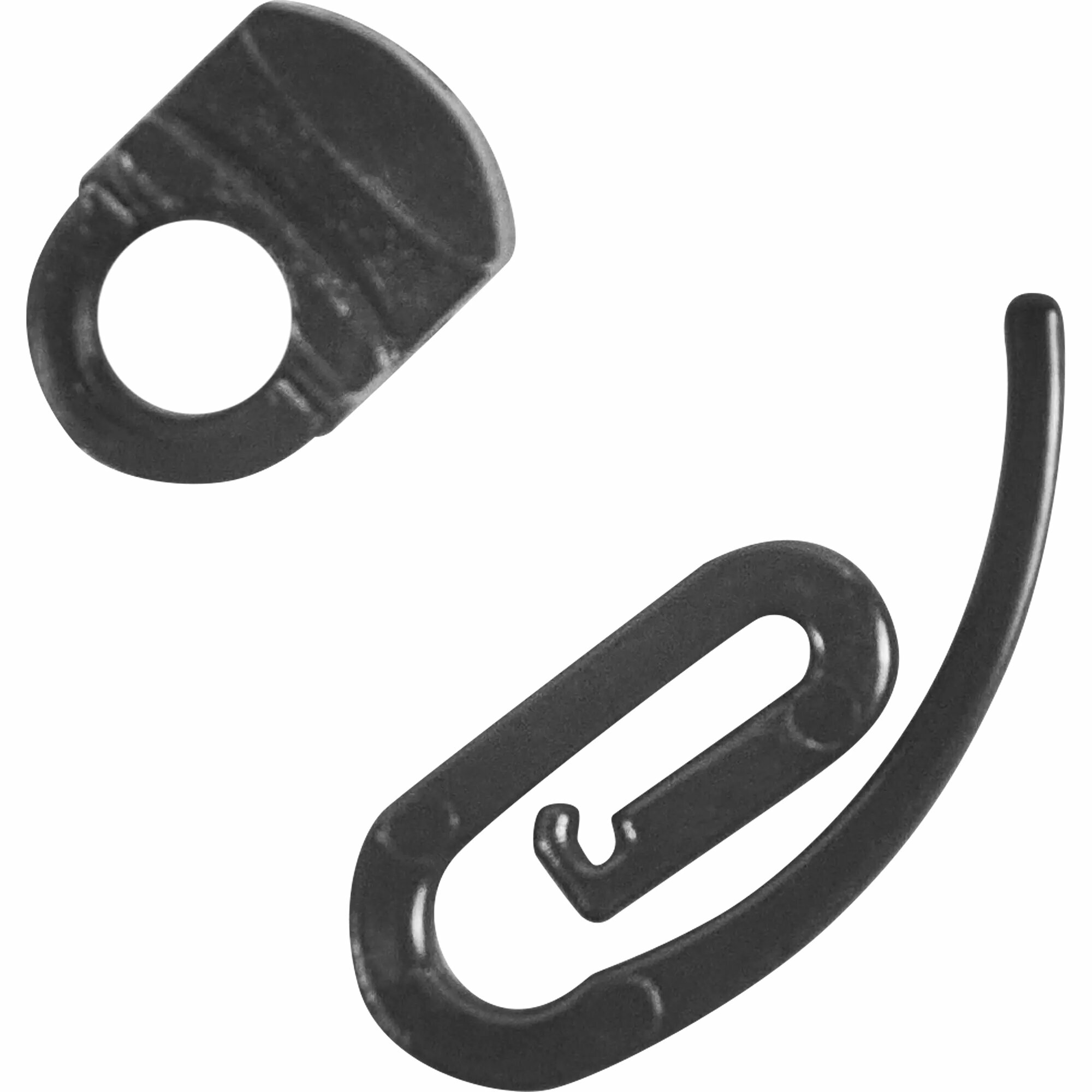 Глайдеры с крючками 4 см черный цвет, набор 10 шт для шкафов и ящиков в комплекте