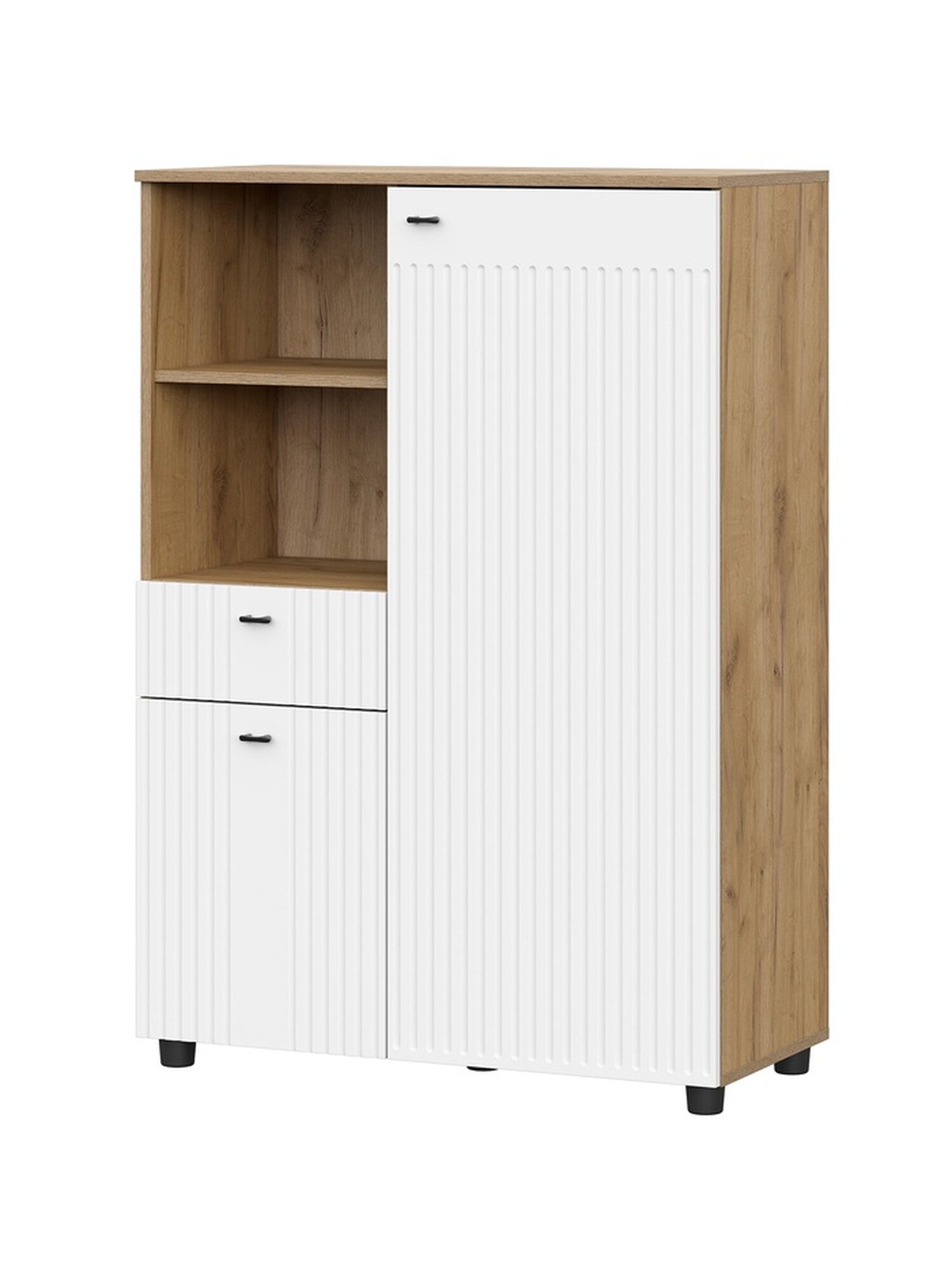 Тумба Сима-ленд "Милан", для гостиной, с фрезеровкой, напольная, 90х41,6х128,6 см