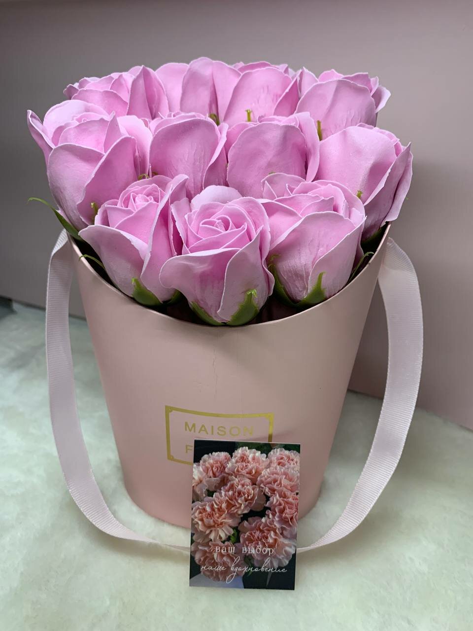 Букет из 11 мыльных роз подарок на день рождения 14 февраля 8 марта девушке