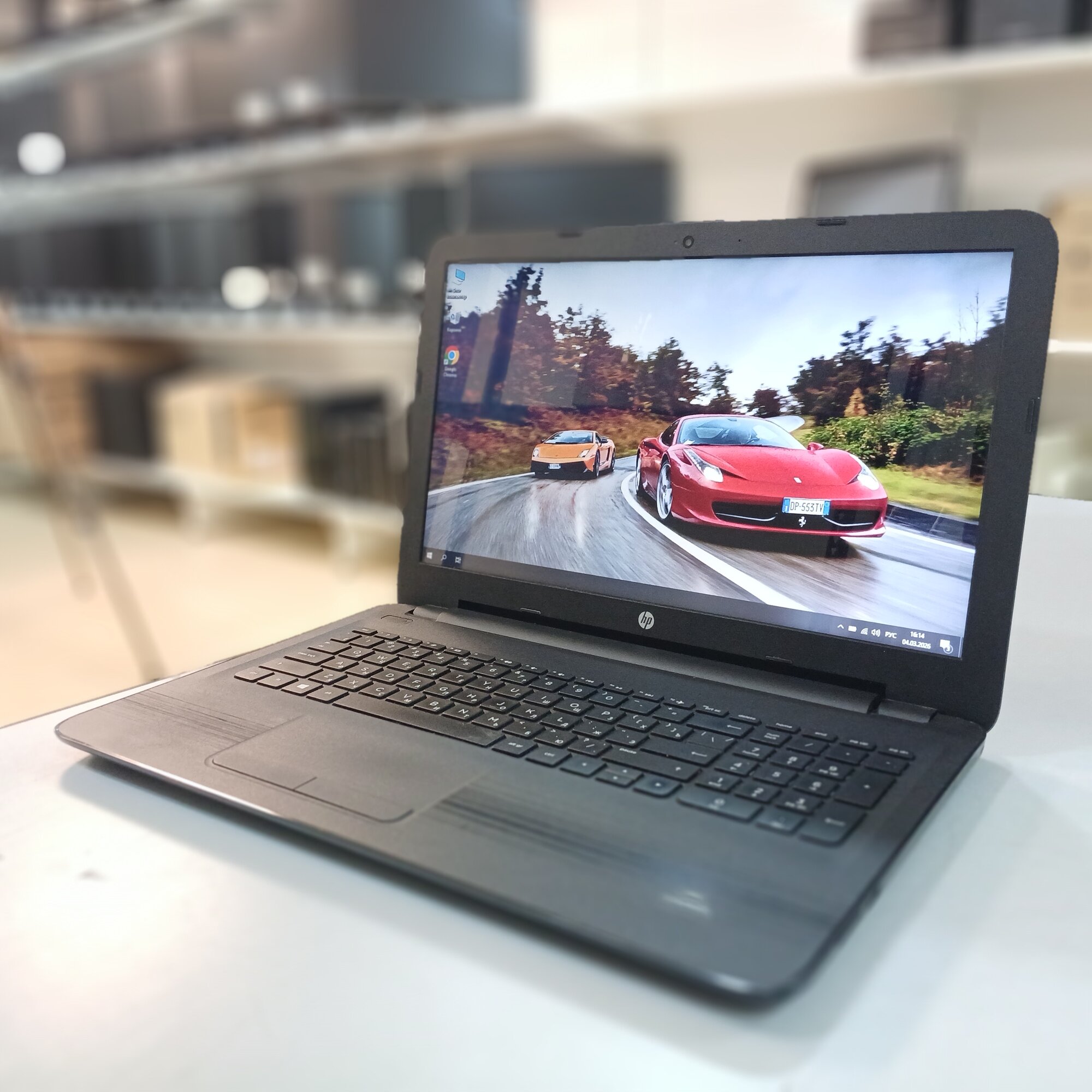 Ноутбук 15.6" HP AMD 4 ядра, 4 ГБ, SSD 128 ГБ для работы