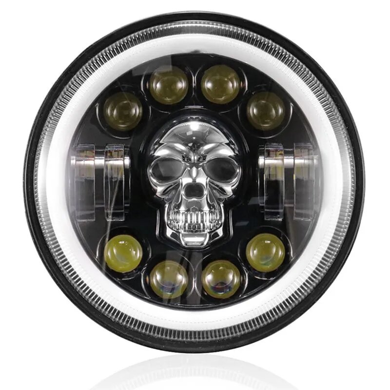 Фара На Мопед Альфа Светодиодная 7-дюймовая светодиодная фара для мотоцикла