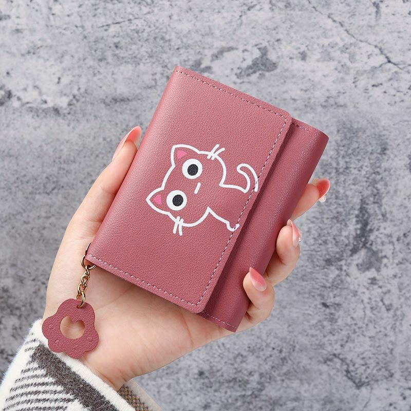 ZY Кошелек Мини Многофункциональный ПУ Кожа Для документов RFID