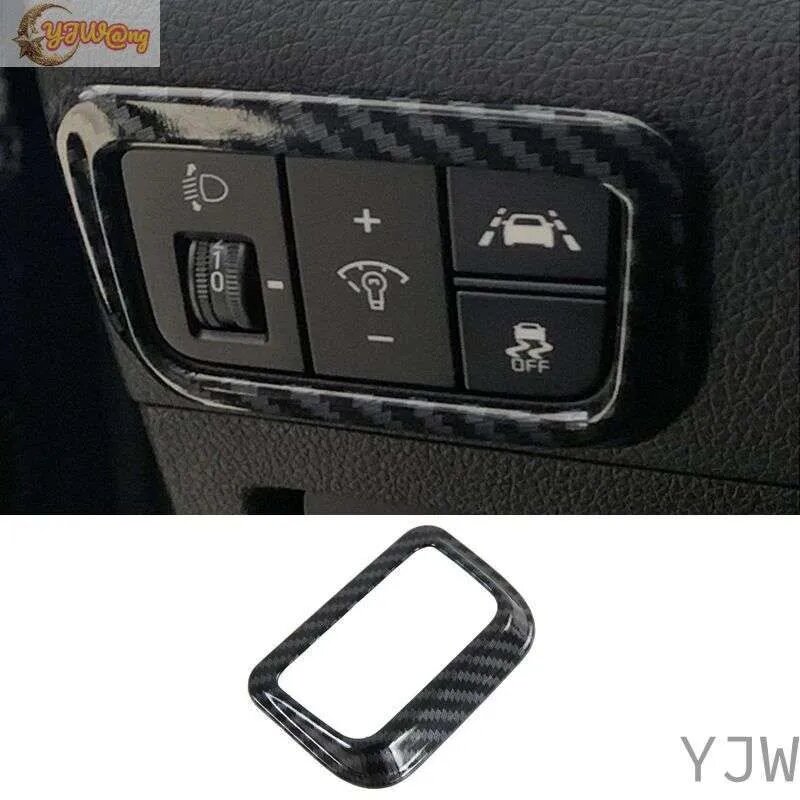 Для KIA Optima K5 2020 2021 ABS карбоновая декоративная рамка центрального управления, накладка на воздуховод, декор кондиционера.-YJW