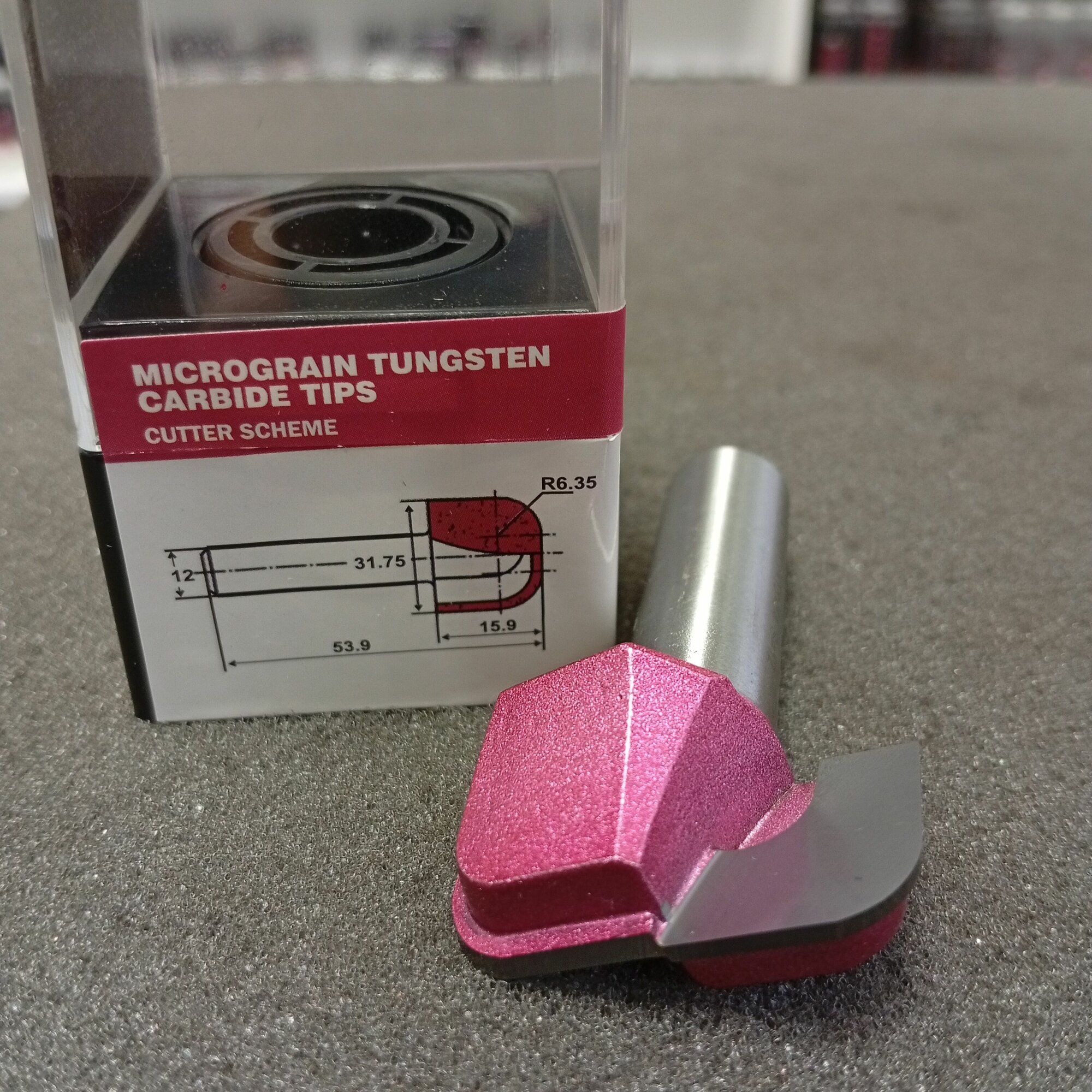 Фреза для желобов и чаш (проф. серия) Z 2 R 6.4 D 31.7x16x56 S 12 PROCUT