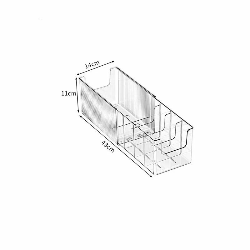 Расширяемый Пластиковый Органайзер Для Специй, Прозрачные Контейнеры Для Хранения С Разделителями, Коробка Для Хранения Закусок