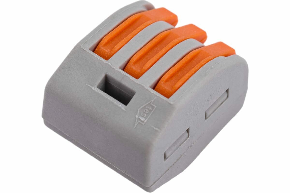 Клемма СМК 222-413 3-проводная с рычагом (15шт)