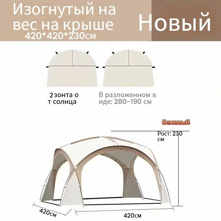 Шатер для бассейна тент садовый , палатка, шатер для бассейна каркасного, 2 шт занавеса