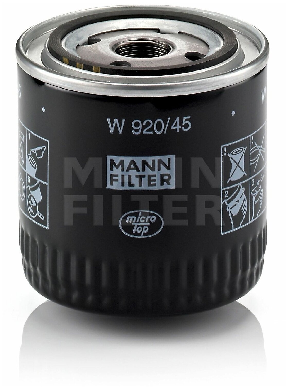 Фильтр масляный для автомобилей MANN FILTER W92045 (запчасти и расходники)