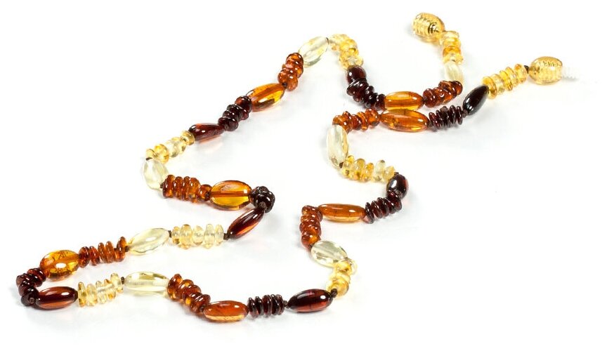 Бусы, янтарь