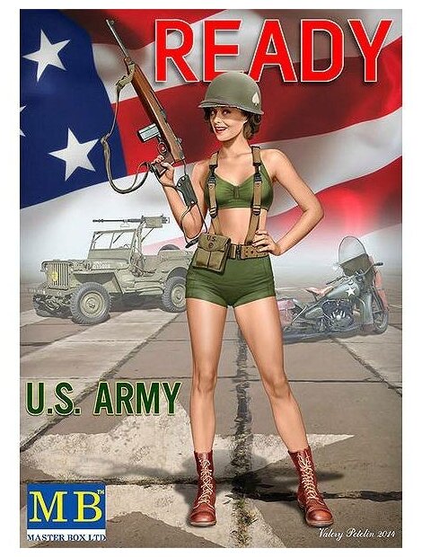 Фигуры в стиле Пин-ап, набор №3, Элис. Масштаб 1:24