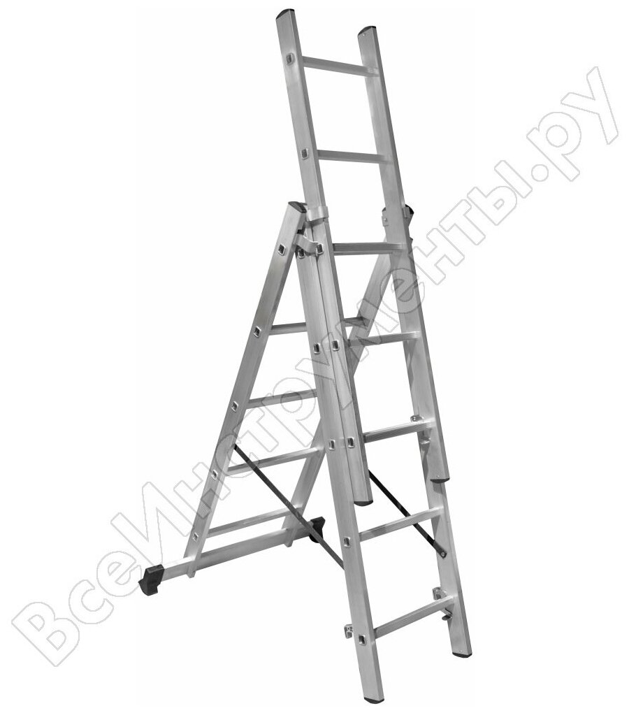 Трехсекционная лестница 5 ступеней Gigant L-03 3х5