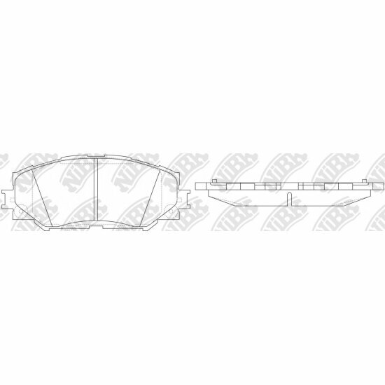 Колодки тормозные дисковые Nibk для TOYOTA Auris (07-13), Corolla (07-) передние (4шт.)