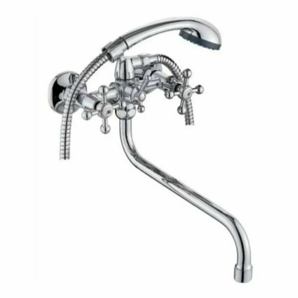 Смеситель для ванны с душем с длинным изливом, кран в ванную, Gota Rocio