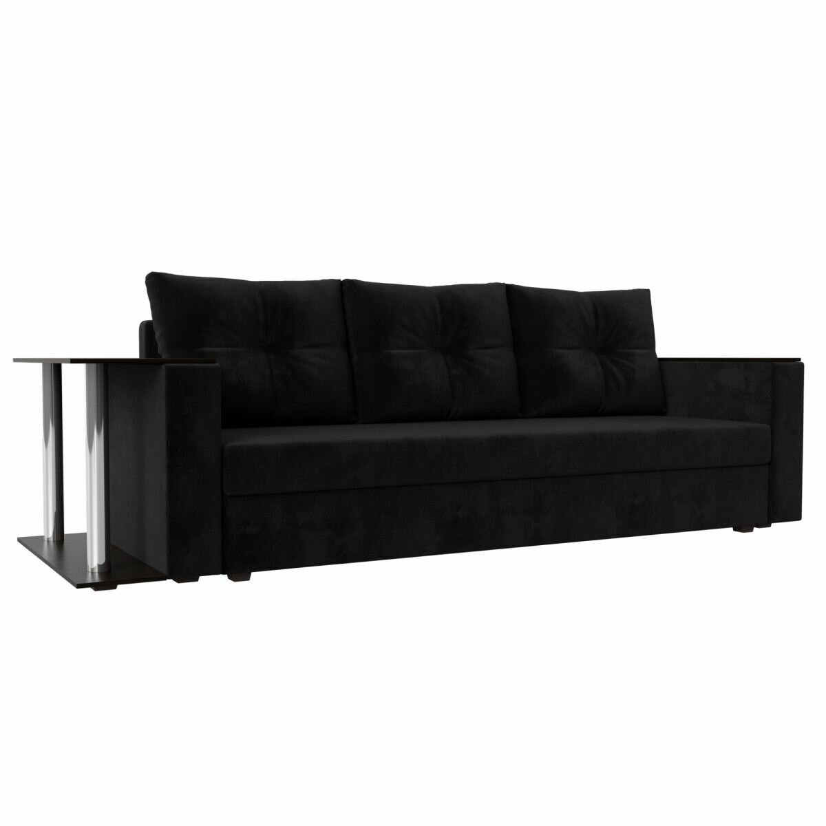 Диван прямой Атланта Хит со столом, Велюр, Модель 112477