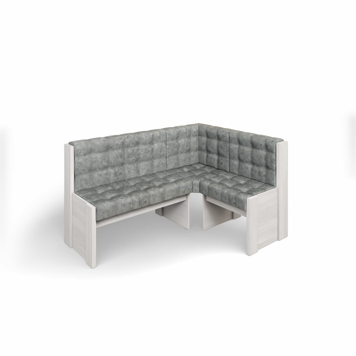 Скамья угловая Betel Квадро однотон Бодега, велюр графит Размеры: Высота 840мм Глубина 1060мм Ширина 1460мм