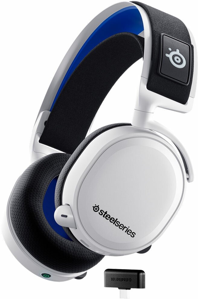 Компьютерная гарнитура SteelSeries Arctis 7P+ Wireless White (61471)