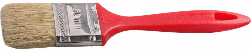 Кисть плоская STAYER UNIVERSAL-EURO, светлая натуральная щетина, пластмассовая ручка, 50мм