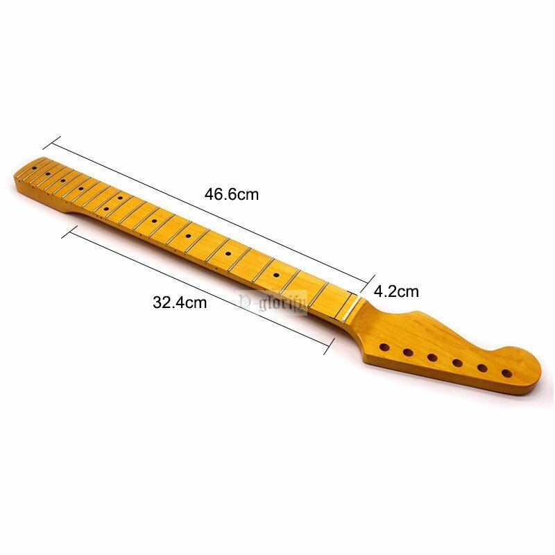 Гриф для леворукой электрогитары Stratocaster, кленовый, 21 лад, Bestwood ST M1 21F LH High Gloss