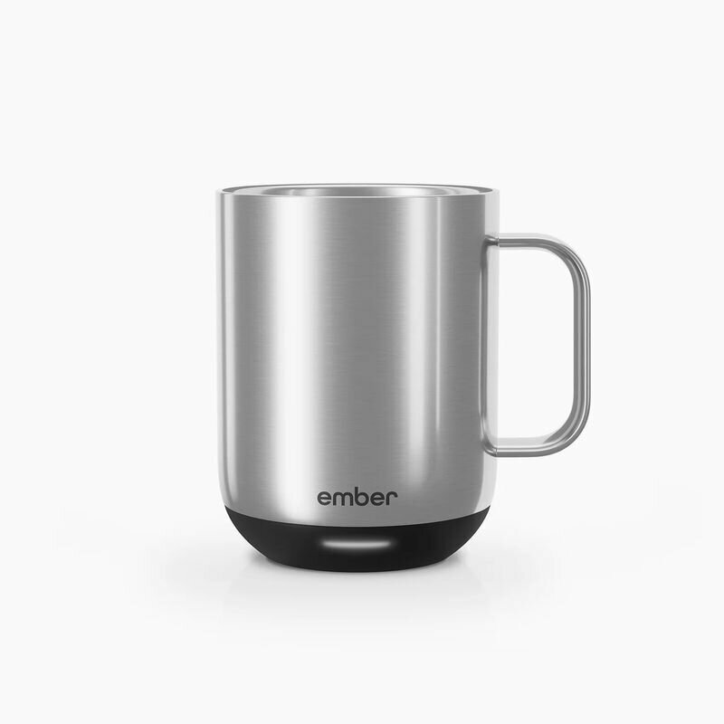 Ember Умная термокружка Mug2 smart mug, 295 мл, серебро