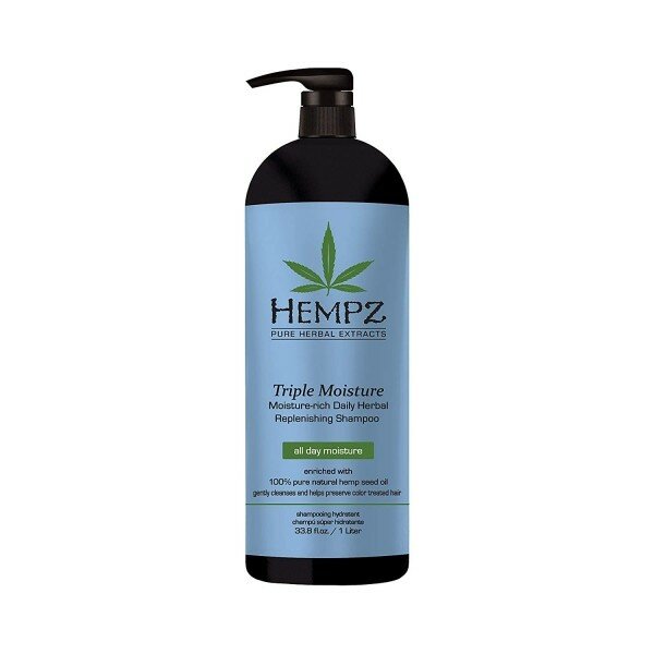 Шампунь Hempz Hair Care Triple Moisture Daily Herbal Replenishing Shampoo, Шампунь для волос Тройное увлажнение, 1000 мл