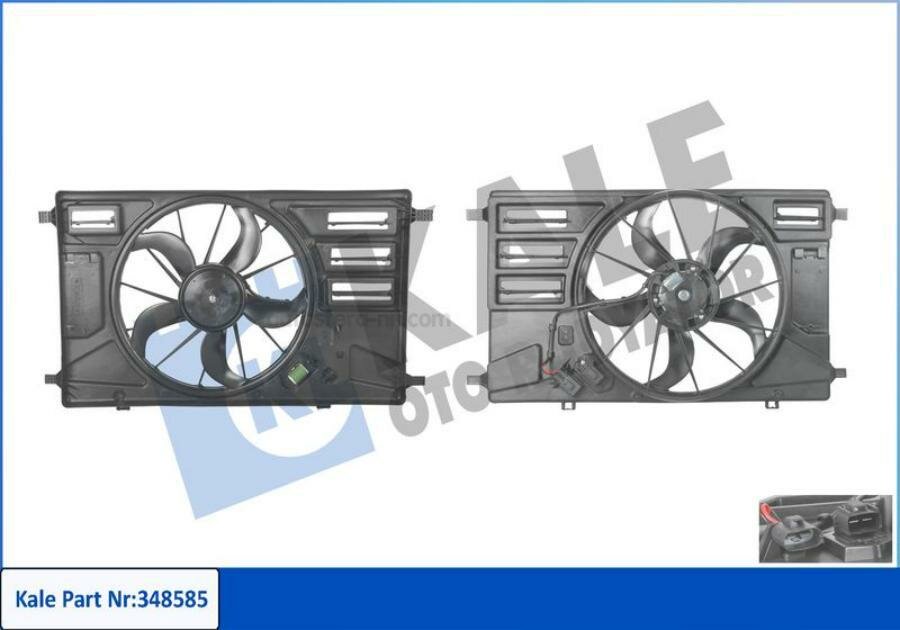 KALE 348585 Вентилятор охлаждения TRANSIT 14- 2.2 FWD