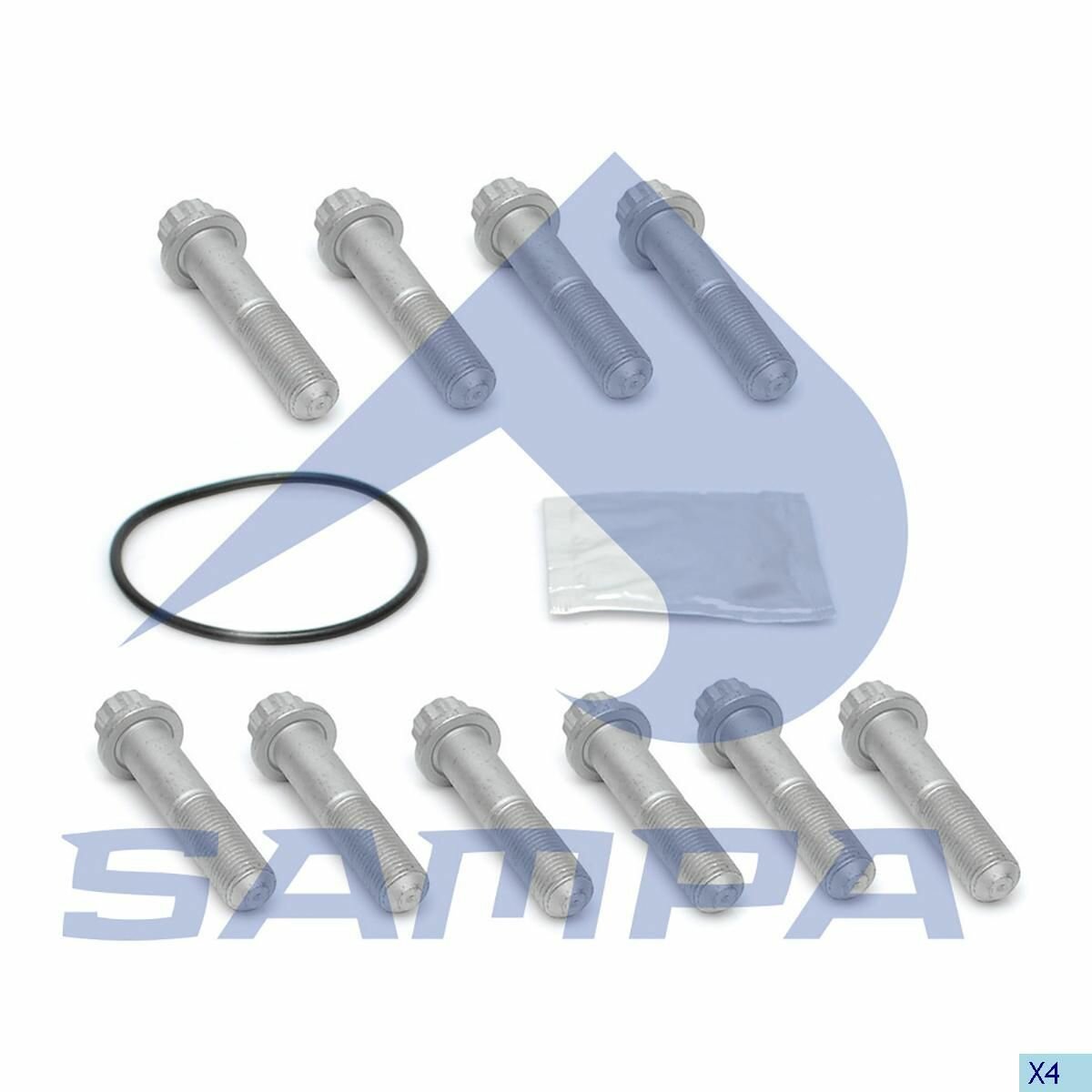 Комплект крепления тормозного диска (болты М14) SAF Integral ZI/SI/B 075.620 SAMPA