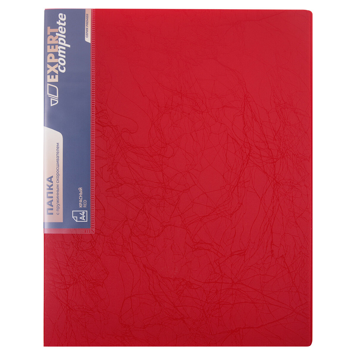Папка пруж. скоросш. "Expert Complete" Premier A4 600 мкм 20 мм волокно красный new EC21053004