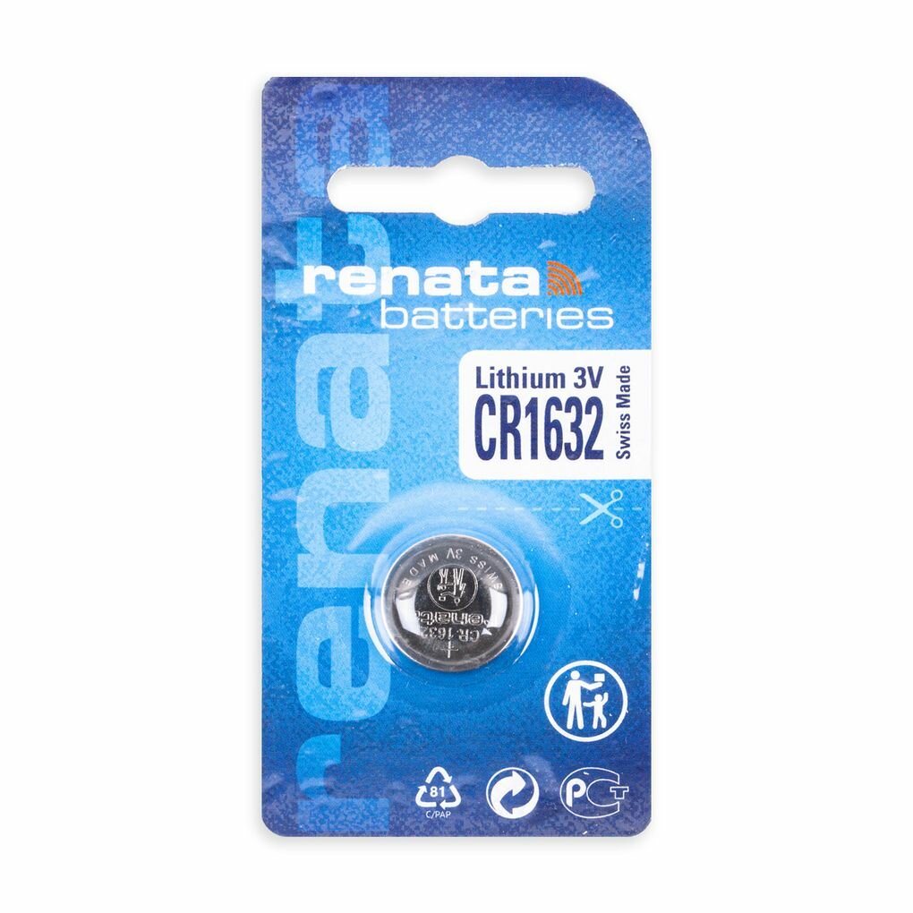 Renata 1632 (CR1632) Таблетка, 3 Вольта, Литиевая батарейка - 1 штука