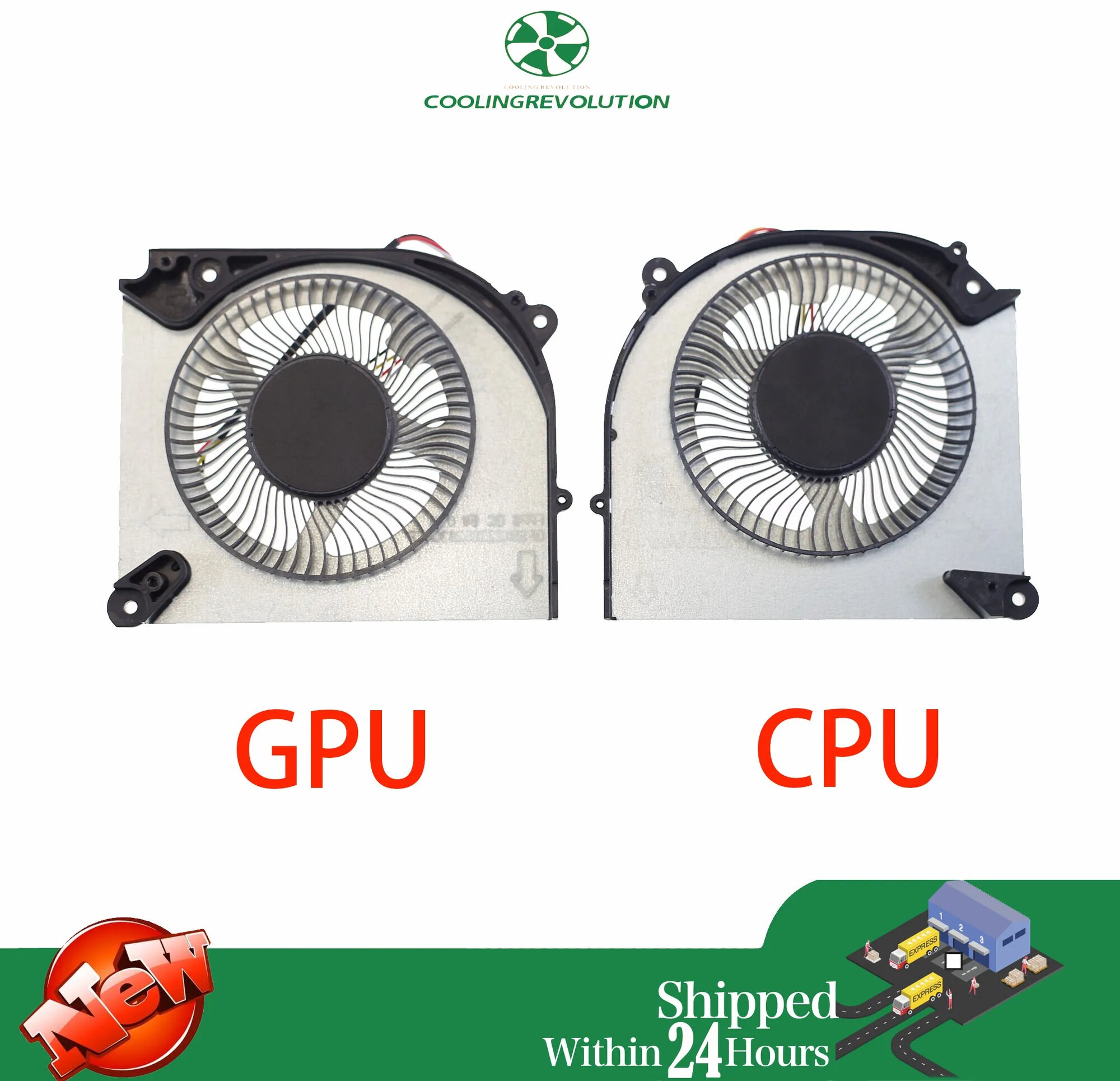 Охлаждающий вентилятор для ноутбука Machenike L15C COOLING REVOLUTION CPU Fan