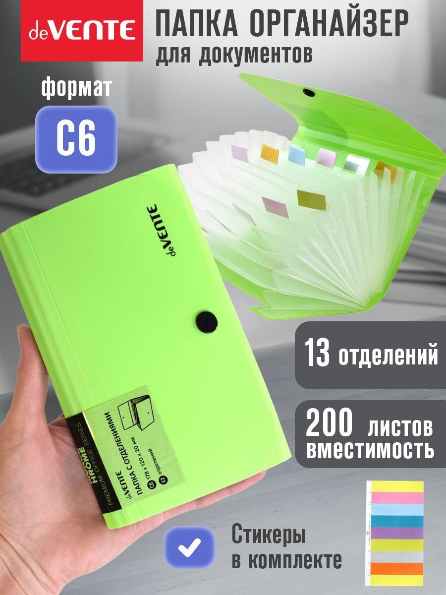 Папка органайзер для хранения документов C6